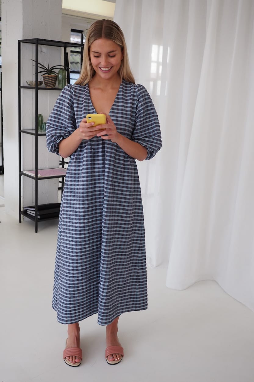 Midi Dress Zahora Blue - JACKIE JAMES