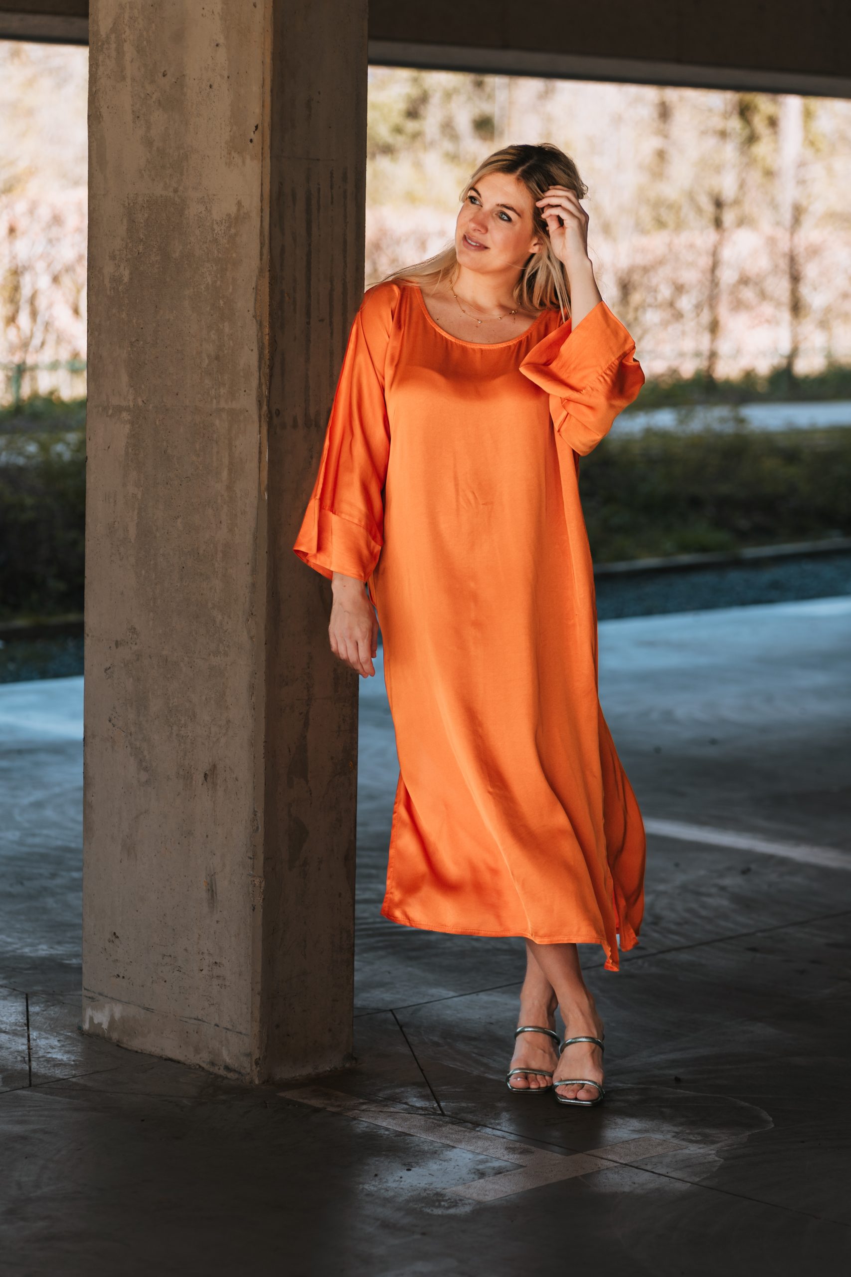 Billie dress orange - JACKIE JAMES