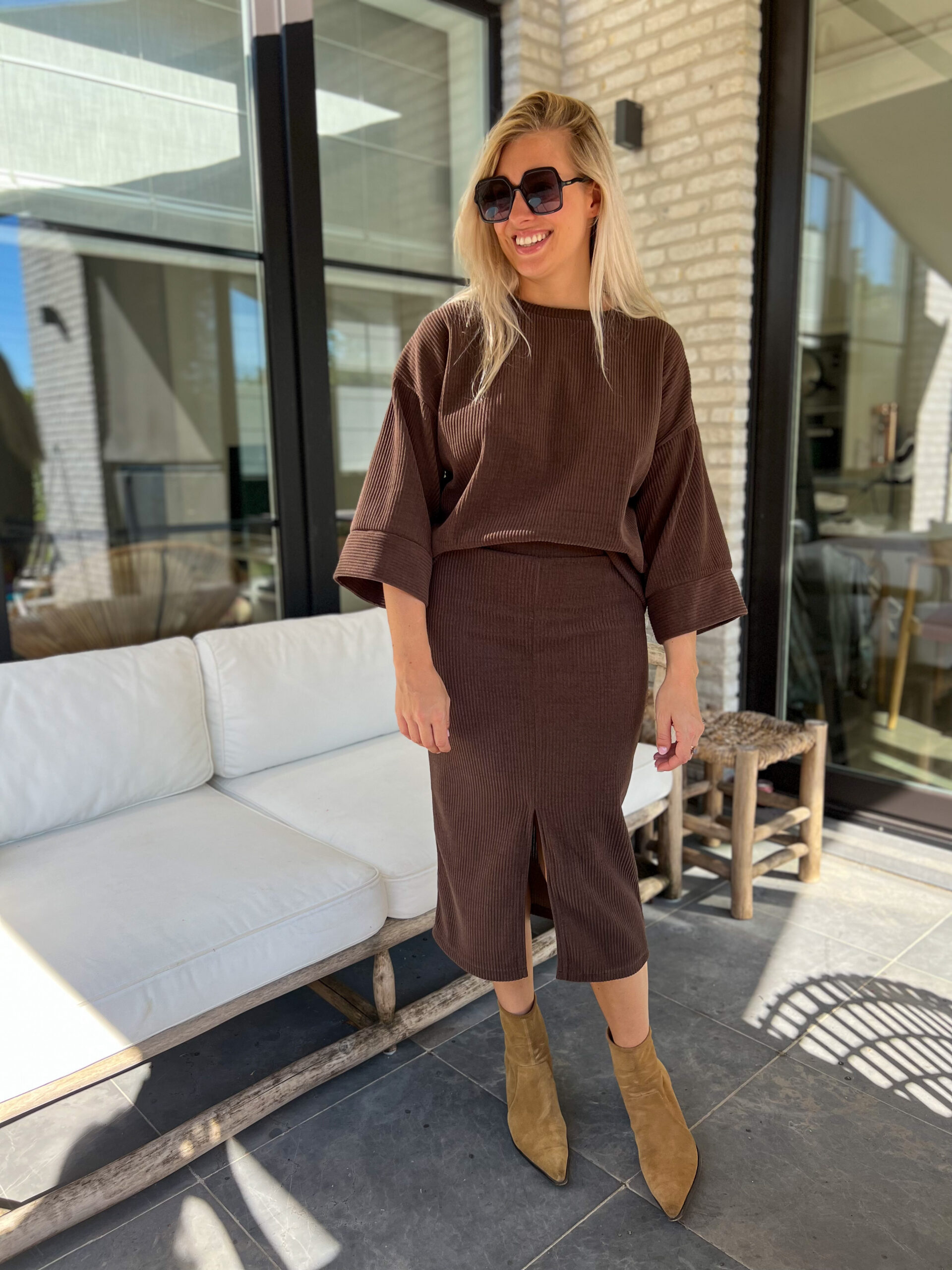 Robin co-ord set choco - JACKIE JAMES